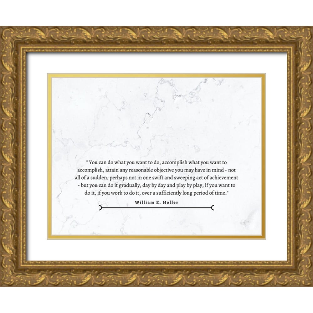 ArtsyQuotes 32x25 Gold Ornate Wood Framed with Double Matting Museum ...