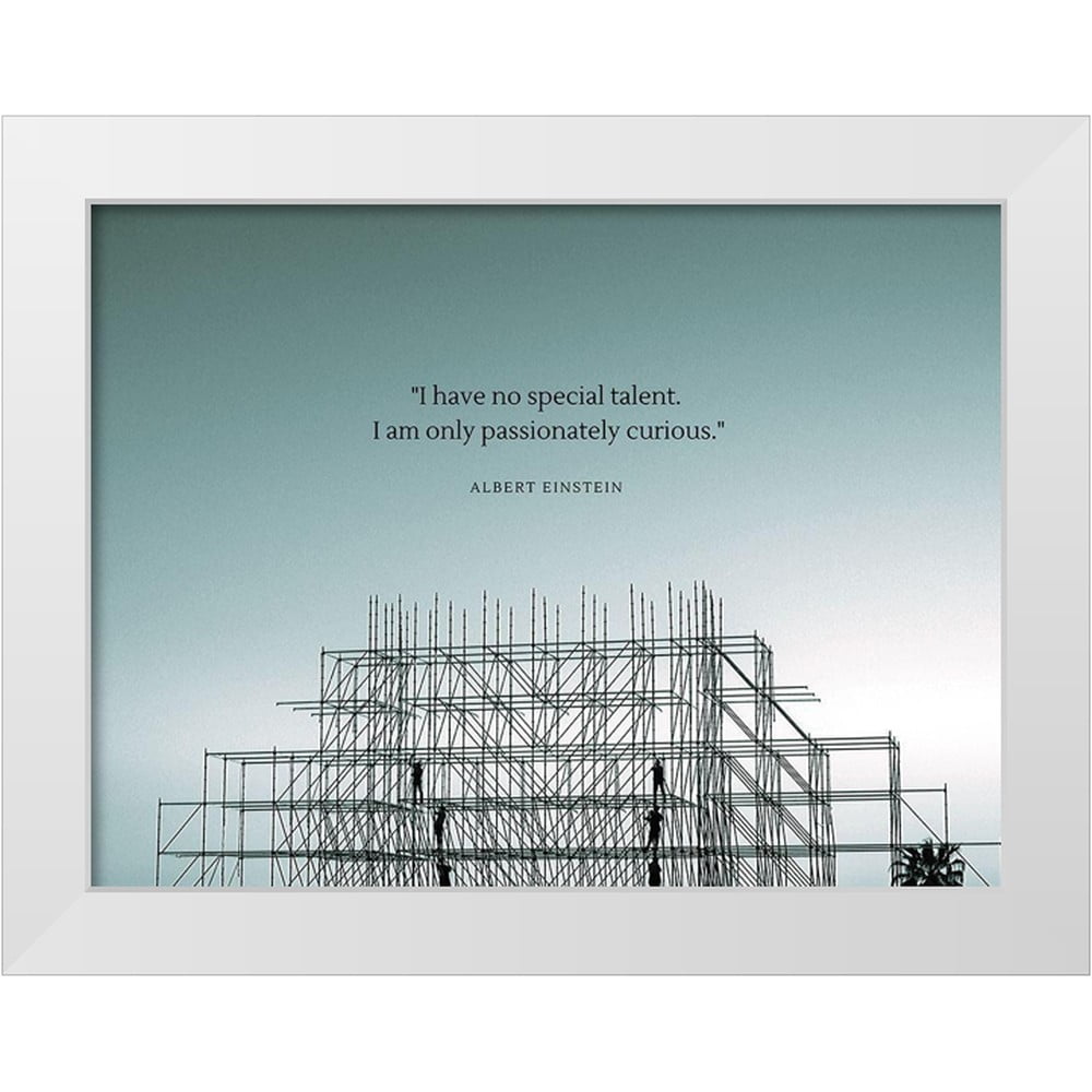 ArtsyQuotes 32x25 White Modern Wood Framed Museum Art Print Titled ...