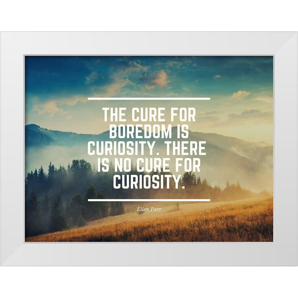 ArtsyQuotes 32x25 White Modern Wood Framed Museum Art Print Titled ...