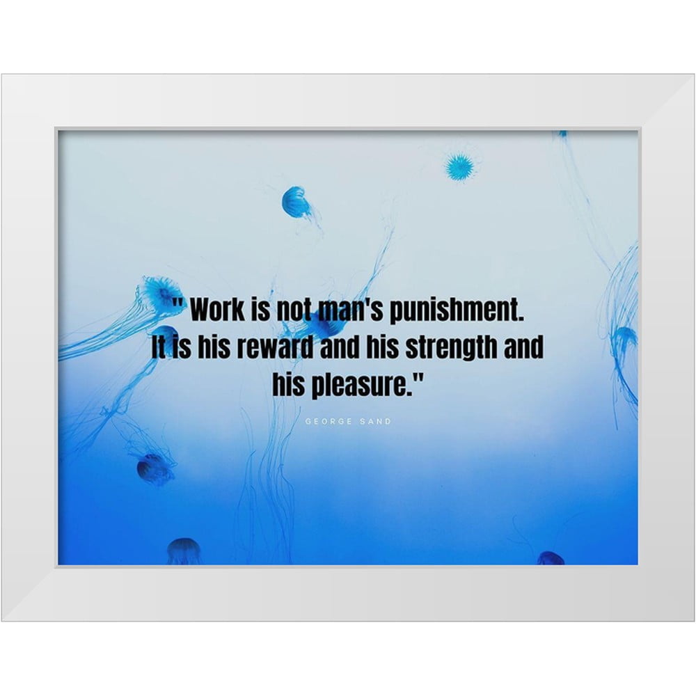 ArtsyQuotes 32x25 White Modern Wood Framed Museum Art Print Titled ...