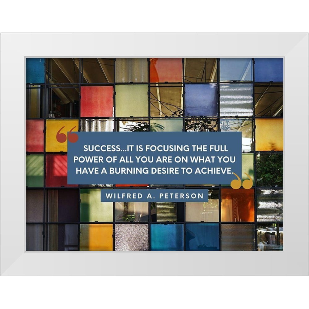 ArtsyQuotes 32x25 White Modern Wood Framed Museum Art Print Titled ...
