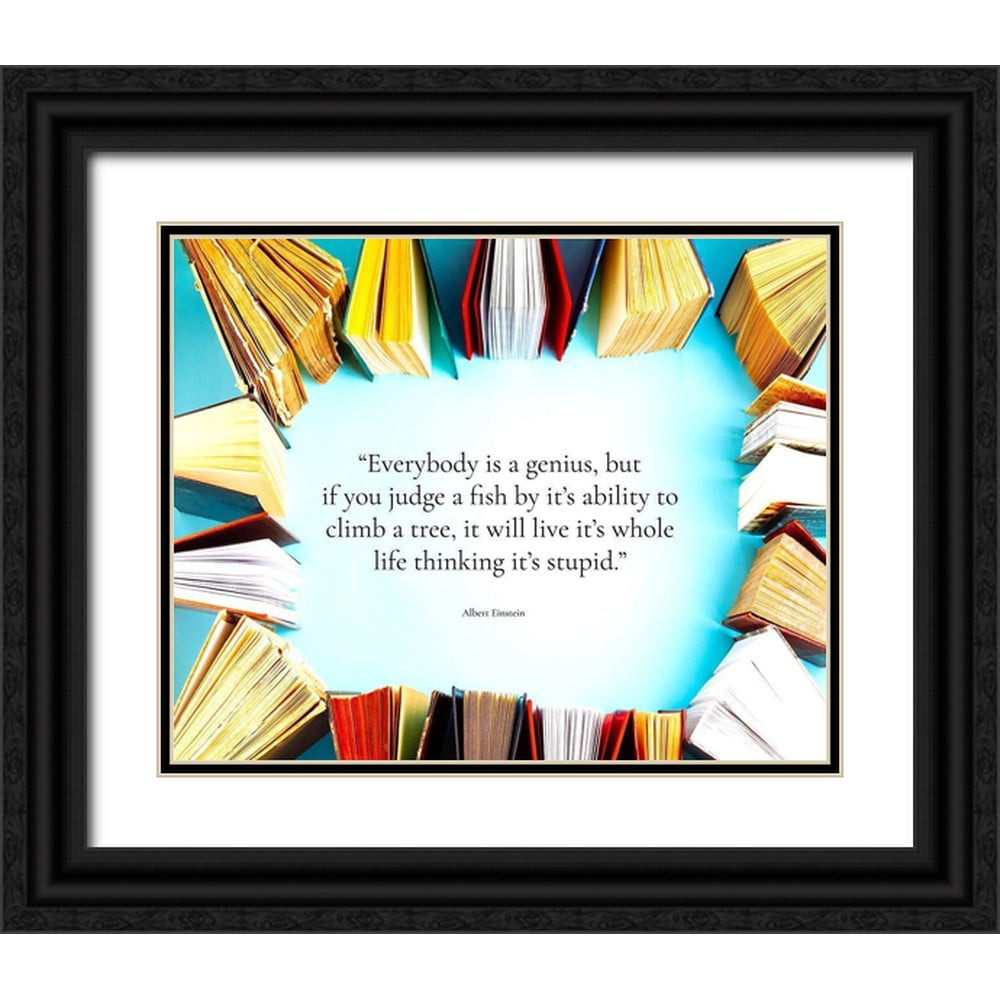 ArtsyQuotes 32x26 Black Ornate Wood Framed with Double Matting Museum ...