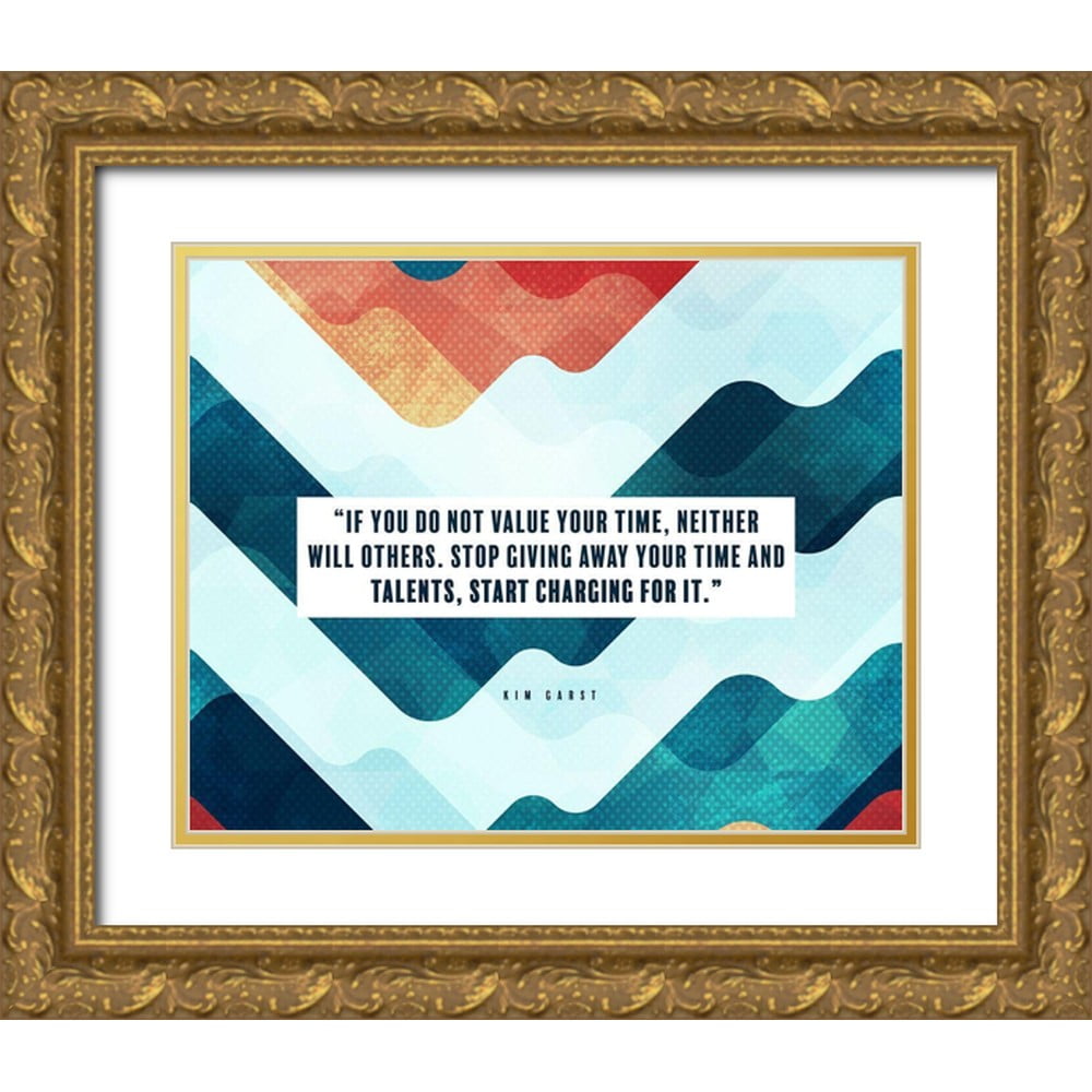ArtsyQuotes 32x26 Gold Ornate Wood Framed with Double Matting Museum ...