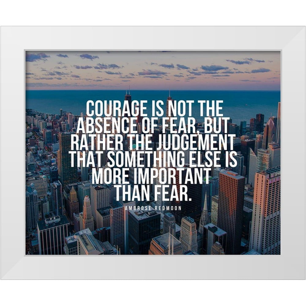 ArtsyQuotes 32x26 White Modern Wood Framed Museum Art Print Titled ...