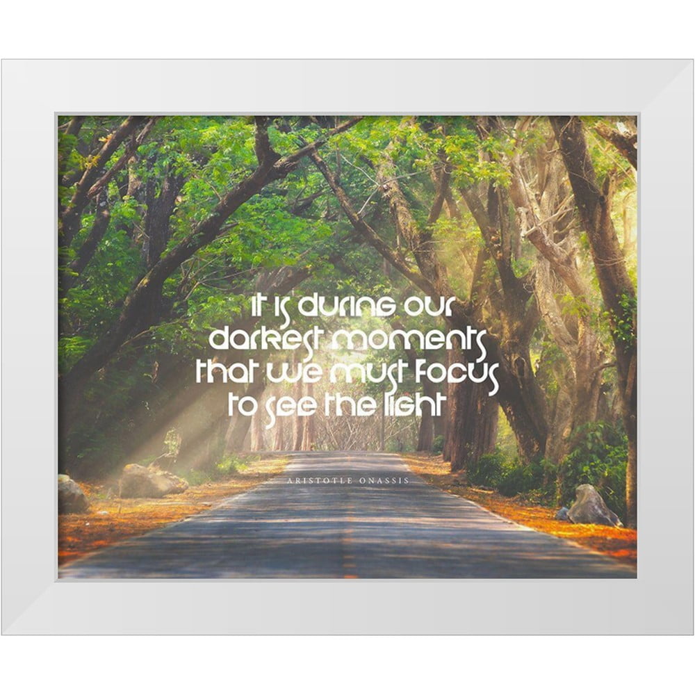 ArtsyQuotes 32x26 White Modern Wood Framed Museum Art Print Titled ...