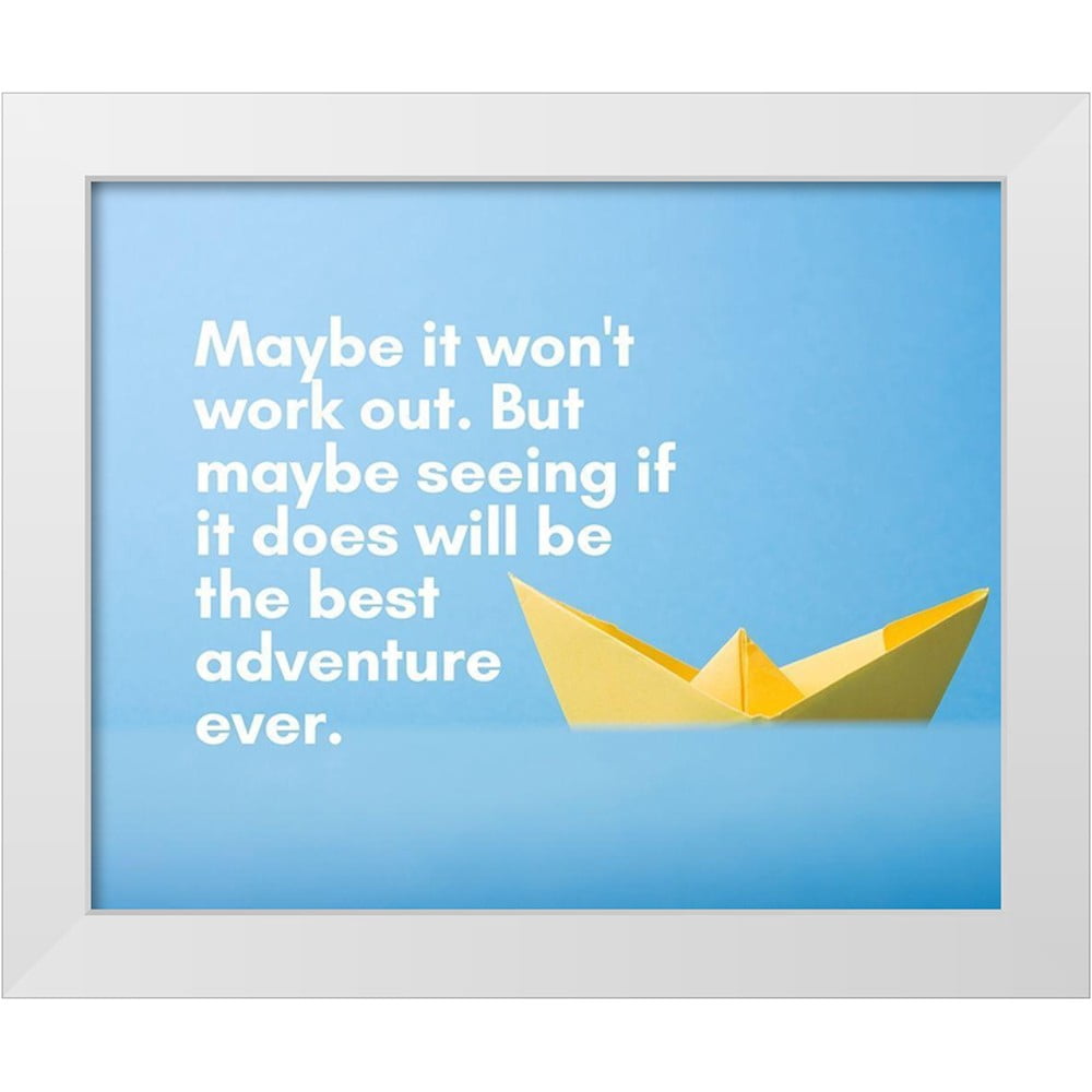 ArtsyQuotes 32x26 White Modern Wood Framed Museum Art Print Titled ...