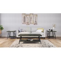 Linon Santa Fe End Table, Antique Finish, 24 inches Tall - Walmart.com