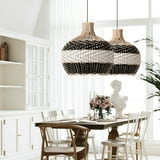 Arturesthome 1 Lights Wicker Pendant Light for Kitchen Island Ceiling ...