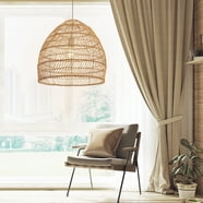 Arturesthome White Handwoven Rattan Boho Pendant Lighting Fixtures ...