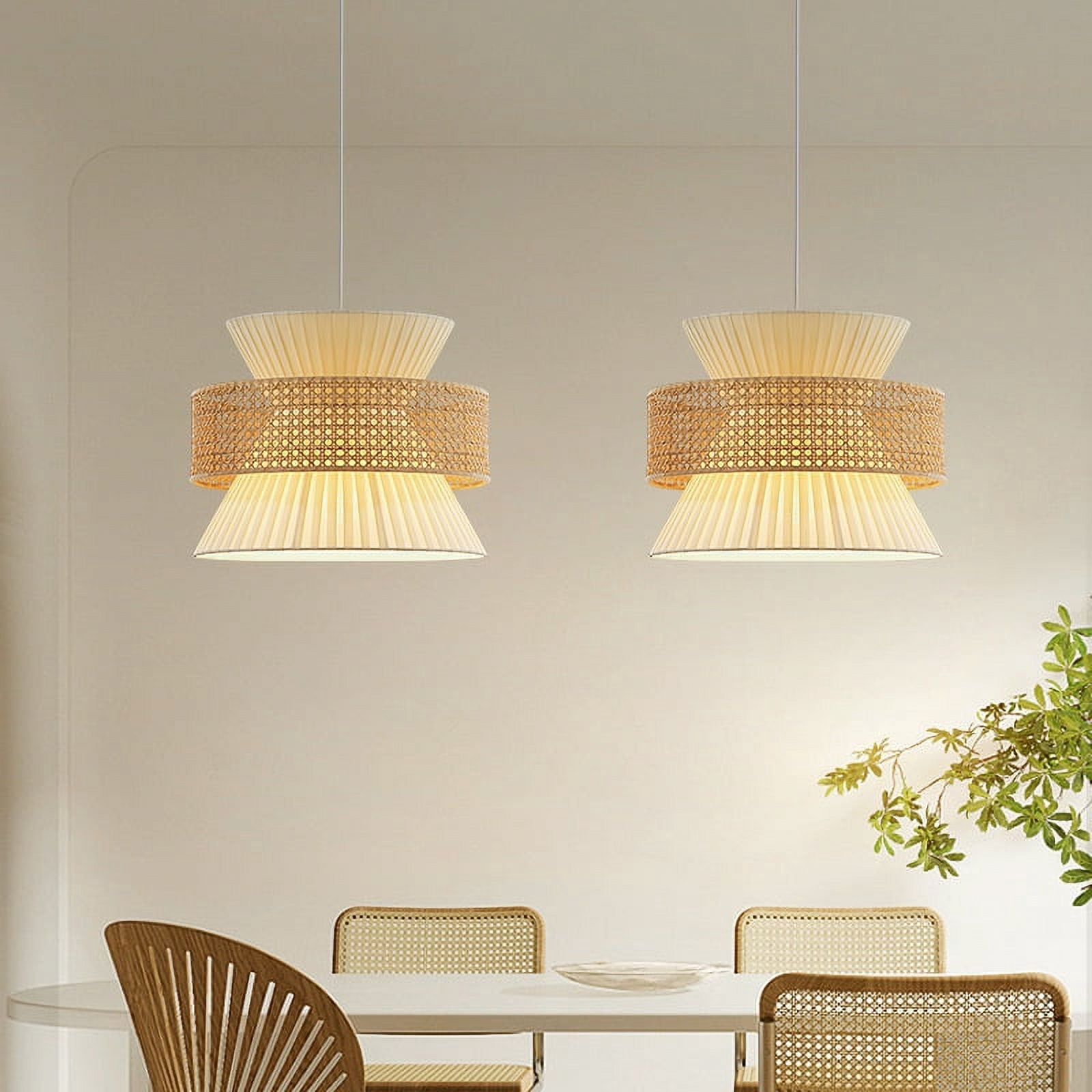 Arturesthome Art Fabric Pendant Lampshade,Oval Minimalist Lamp,Handmade ...