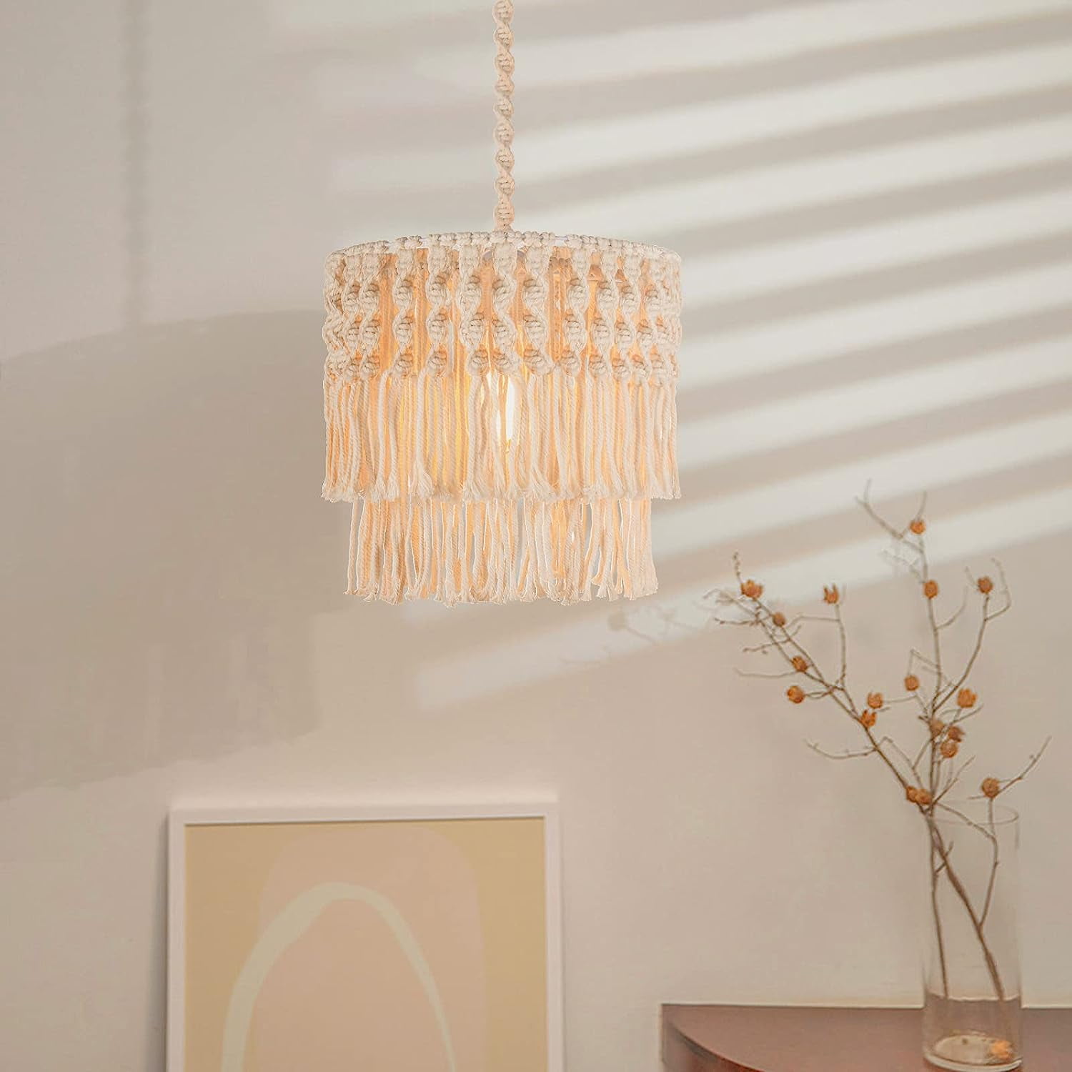 Arturesthome Boho Pendant Light Adjustable Hanging Light Fixtures with ...