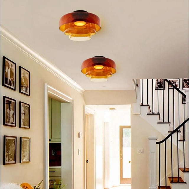 Arturesthome Creative Glass Ceiling Light Multi-Layer Pendant Lampshade ...