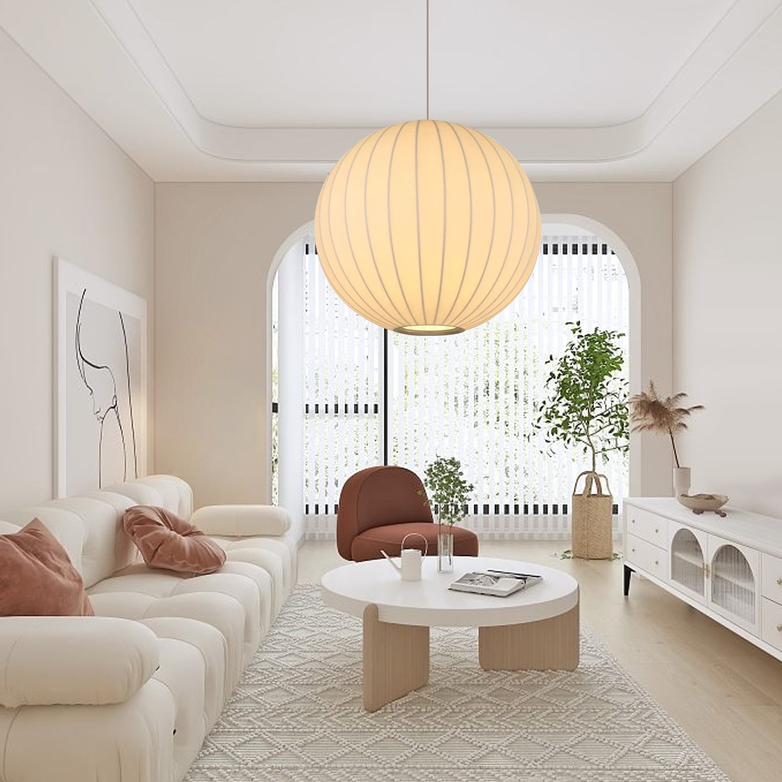 Arturesthome French Retro Living Room Fabric Lighting Fixtures Wabi ...