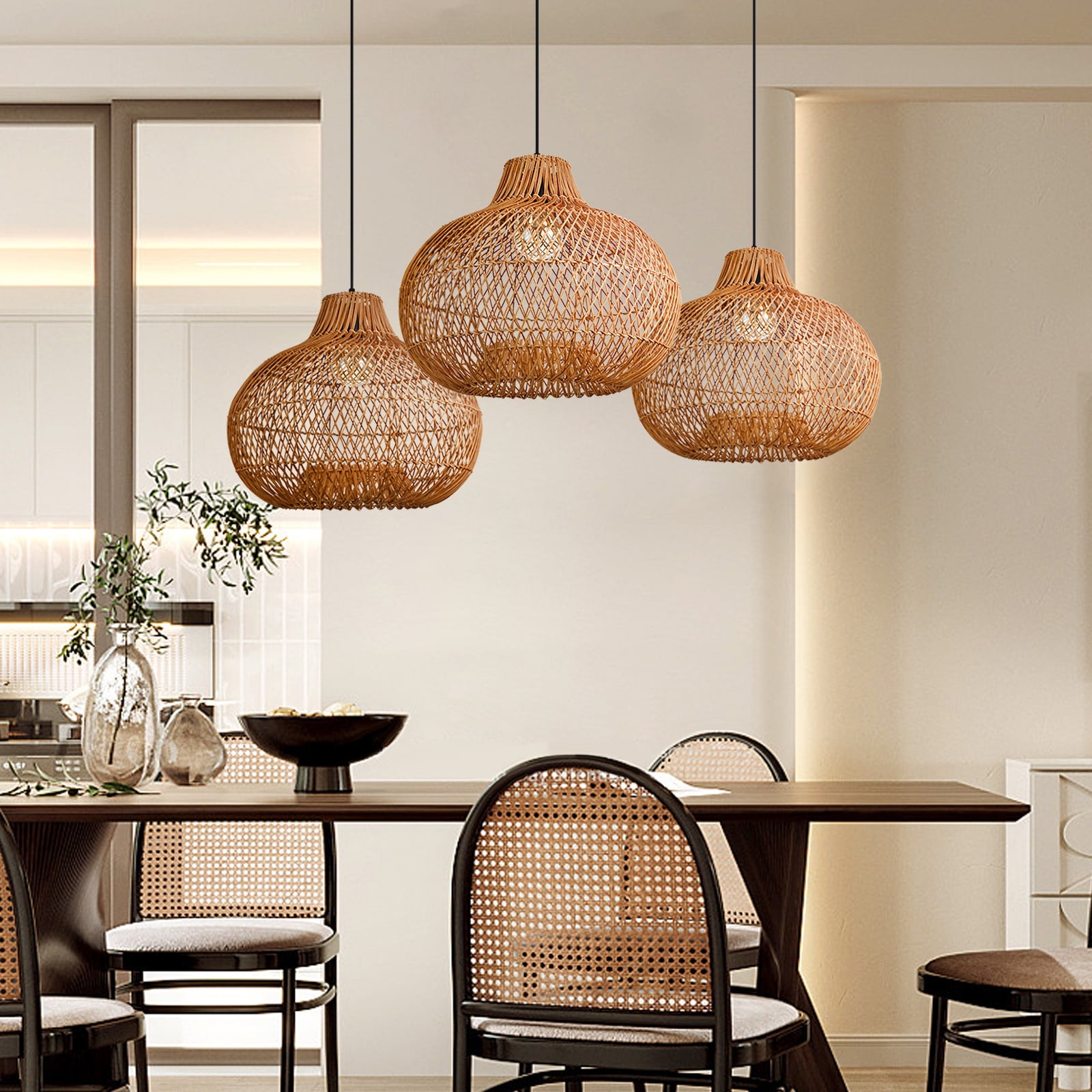 Arturesthome Handmade Rattan Pendant Light - Walmart.com