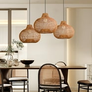Arturesthome 1-Lights Natural Rattan Pendant Light for kitchen lighting ...