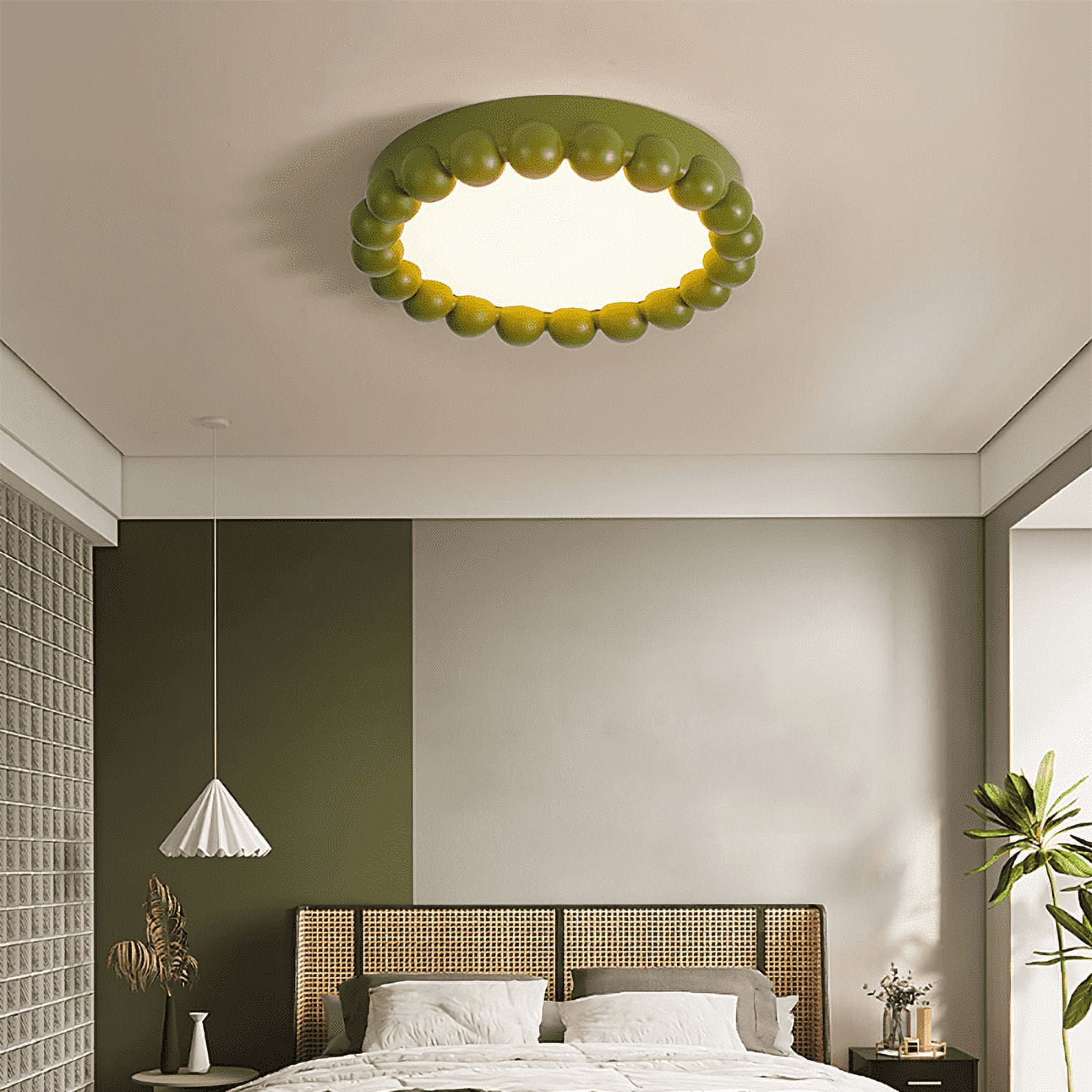 Arturesthome Minimalist Resin Beads Shape Flush Mount Ceiling Light ...