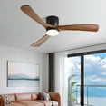 Arturesthome Nordic Style Solid Wood Ceiling Fan Light Variable ...