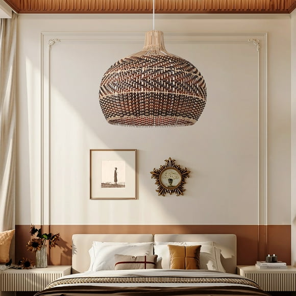 Large Woven Pendant Light