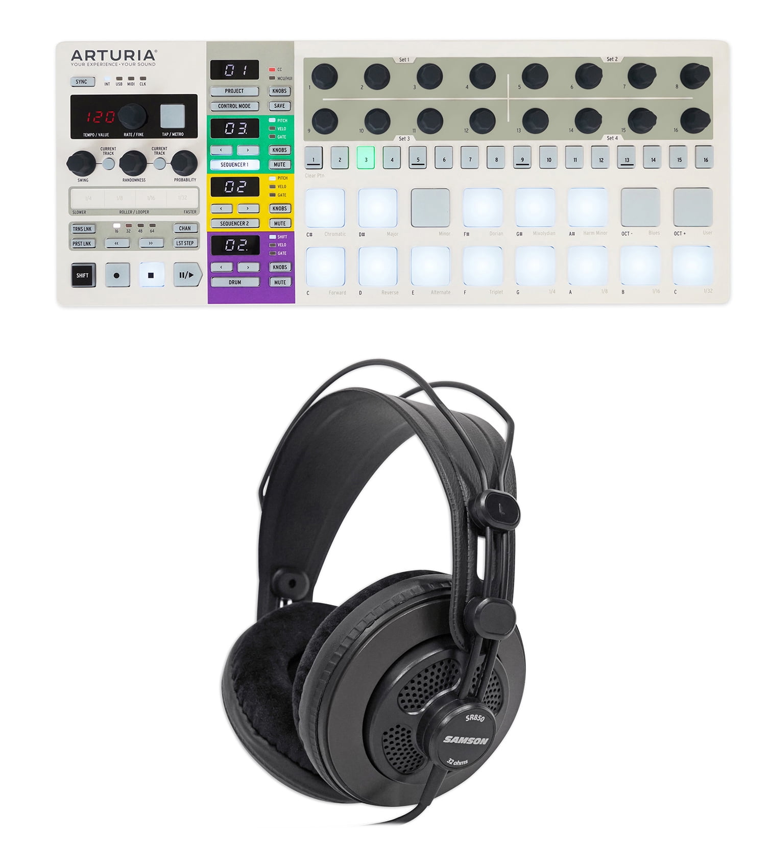Arturia BeatStep Pro Sequencer Midi USB DJ Recording Pad Controller ...