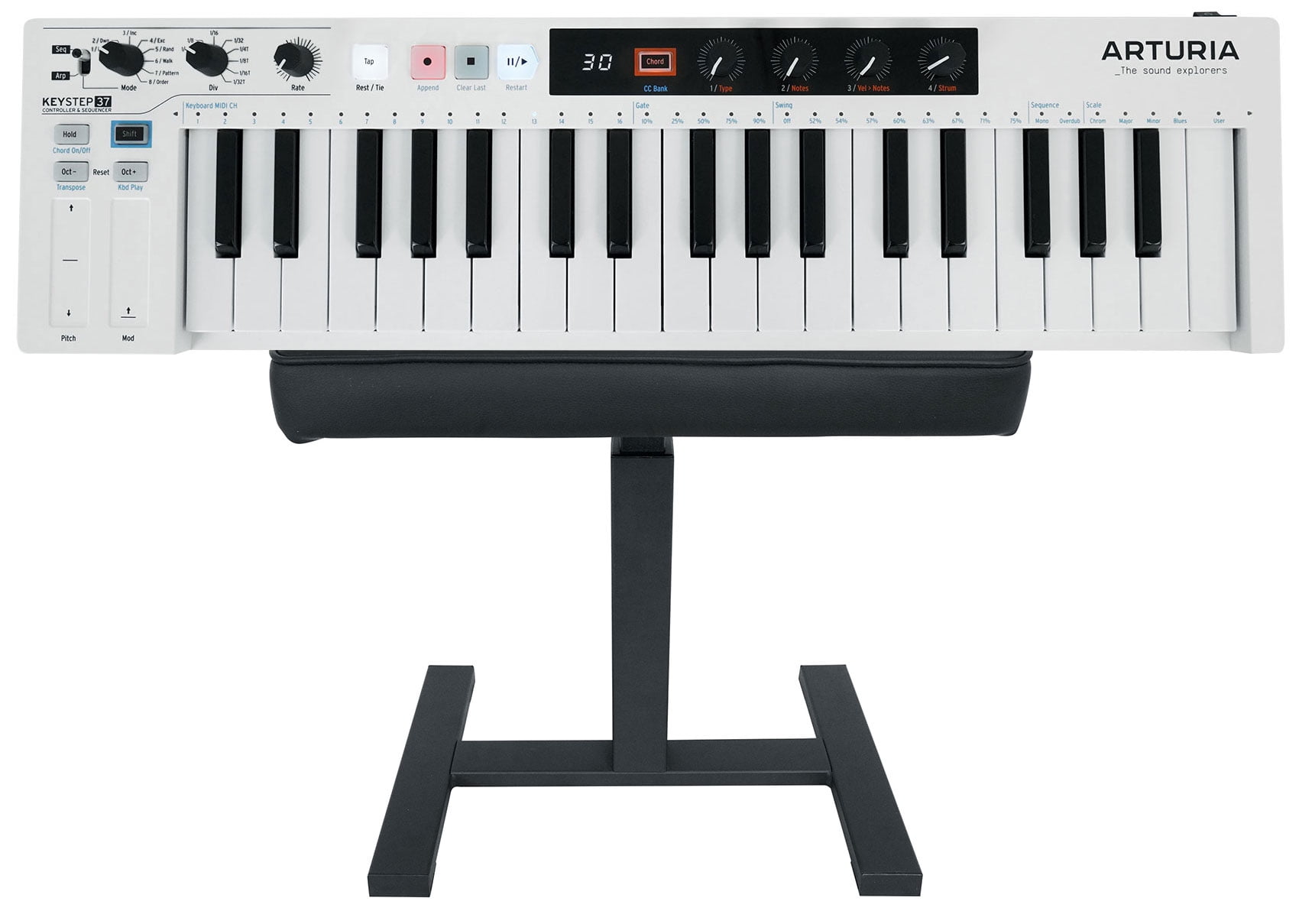 Arturia KeyStep 37-Key Sequencer USB MIDI Keyboard Controller+Air Lift ...
