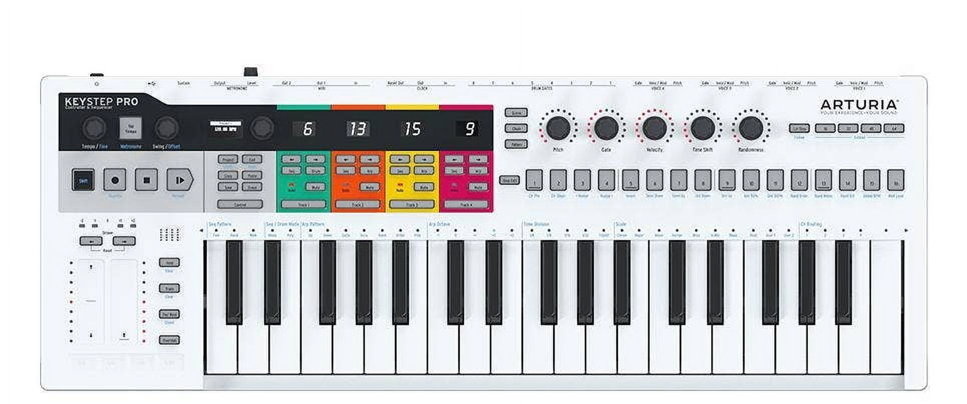 Arturia Keystep Pro Sequencer 37-Key Midi USB DJ/Recording Keyboard ...
