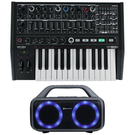 Arturia Minibrute 2 NOIR USB MIDI Analog Synthesizer Monosynth ...