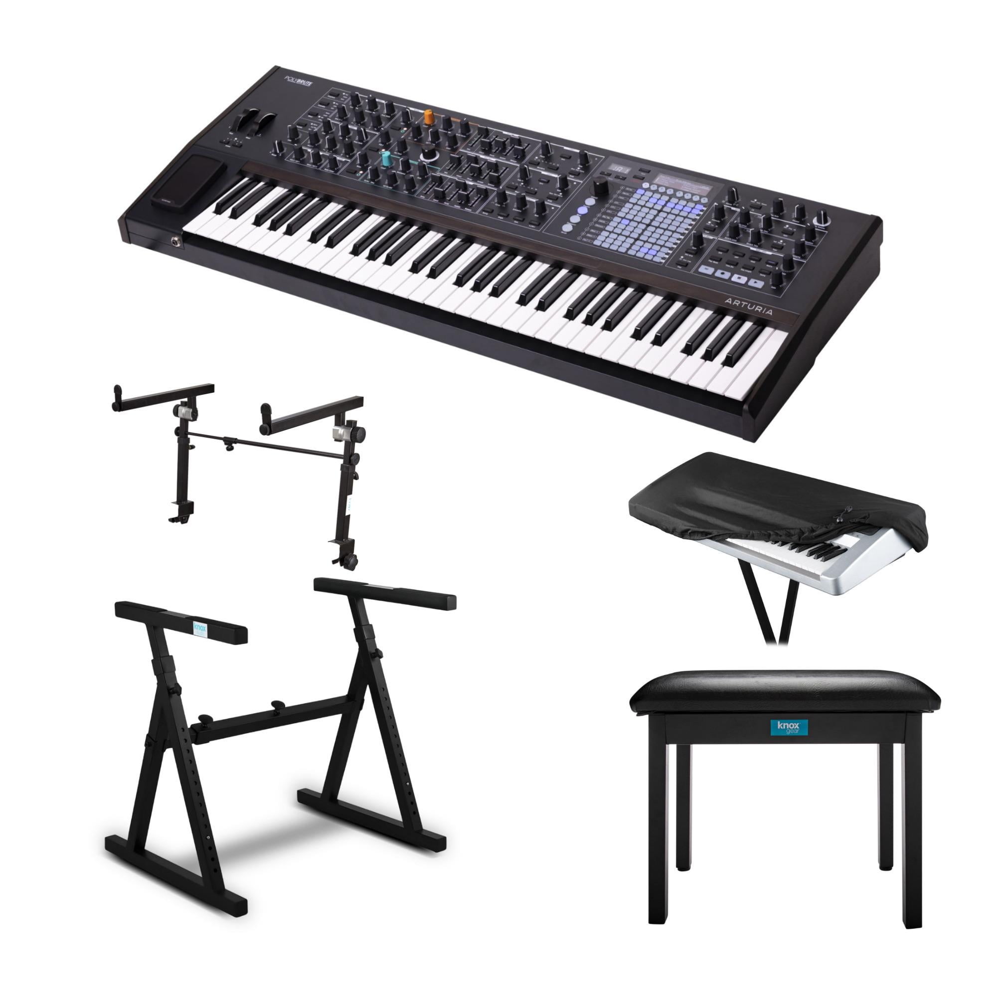 Arturia PolyBrute 6-Voice 61-Key Polyphonic Sequencer (Noir) with ...