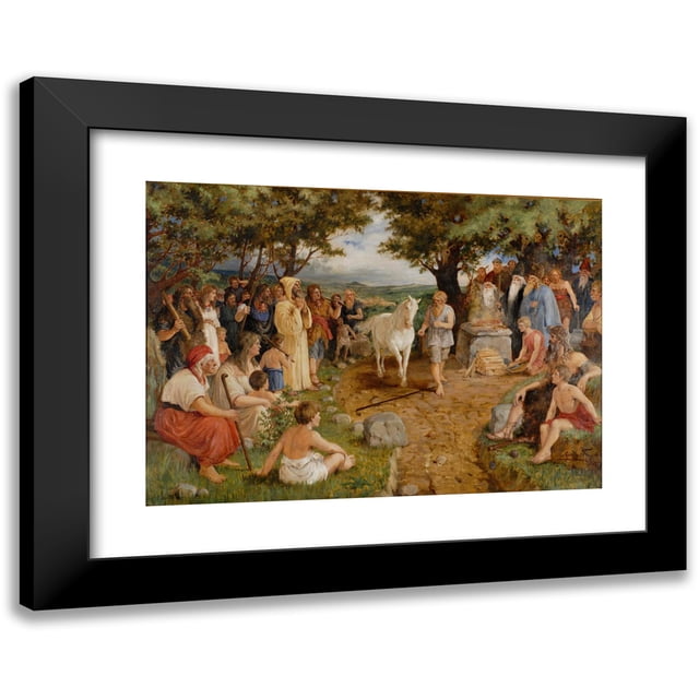 Arturs Baumanis 18x14 Black Modern Framed Museum Art Print Titled ...