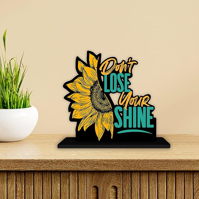 Artvibes Wooden Idols and Figurine Don't Lose Your Shine Positive ...