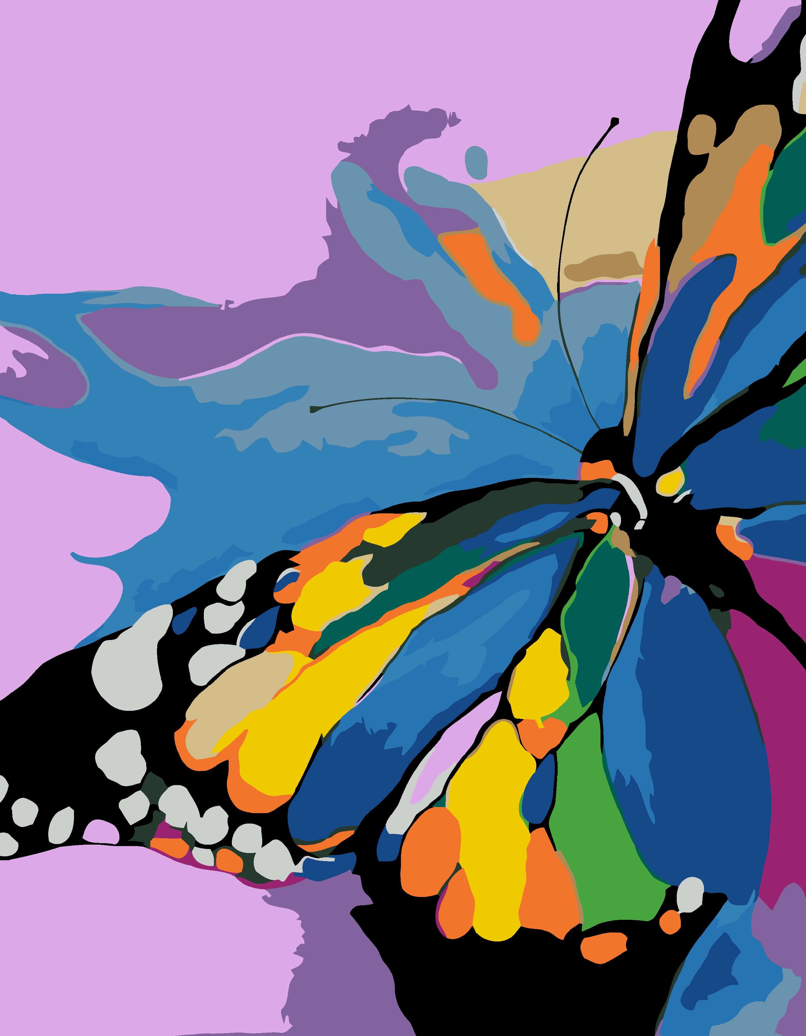 Artwille DIY Paint by Numbers for Adults and Kids - Bright Butterfly - Walmart.com