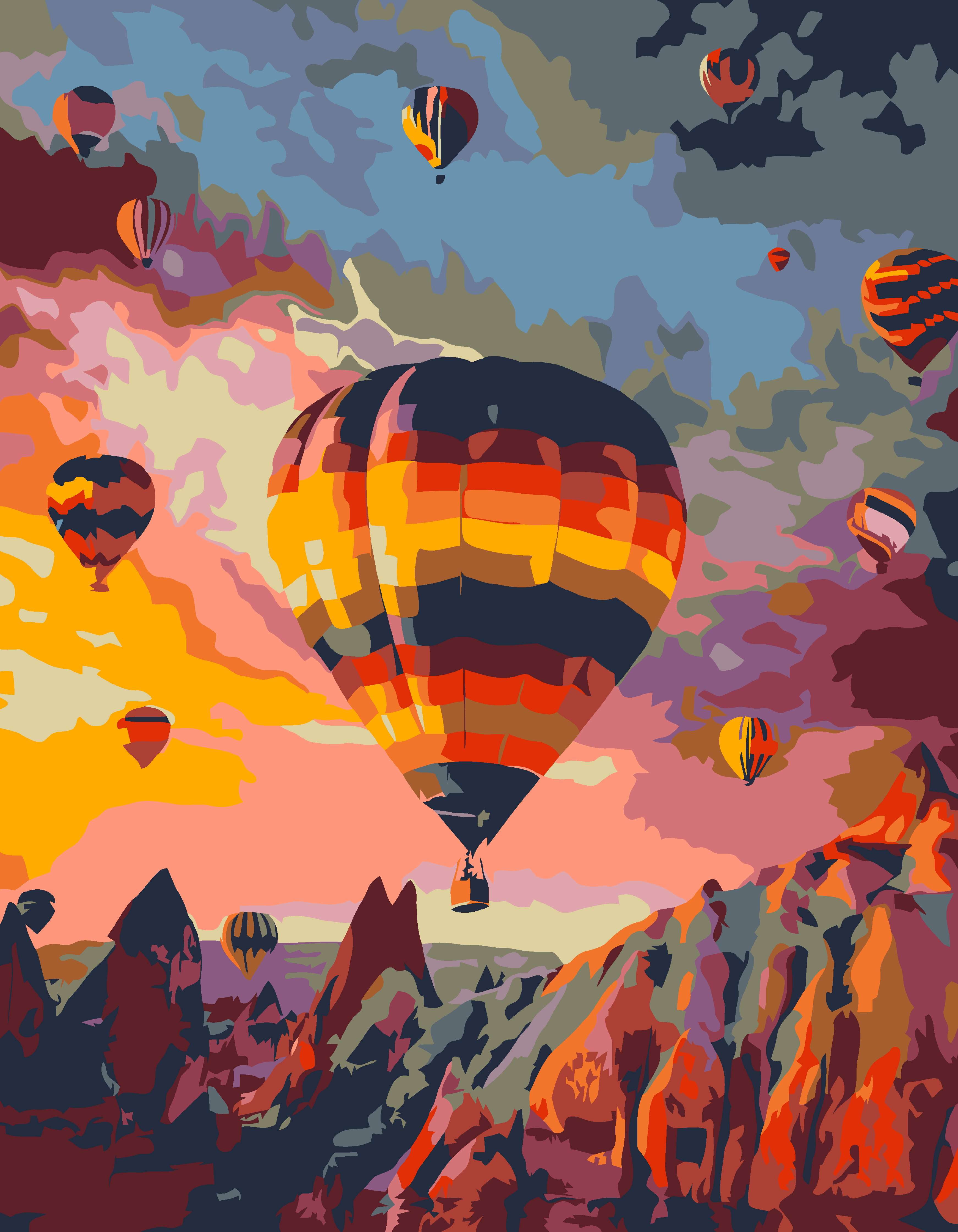 Artwille DIY Paint by Numbers for Adults and Kids - Flight over the Rocks - Walmart.com