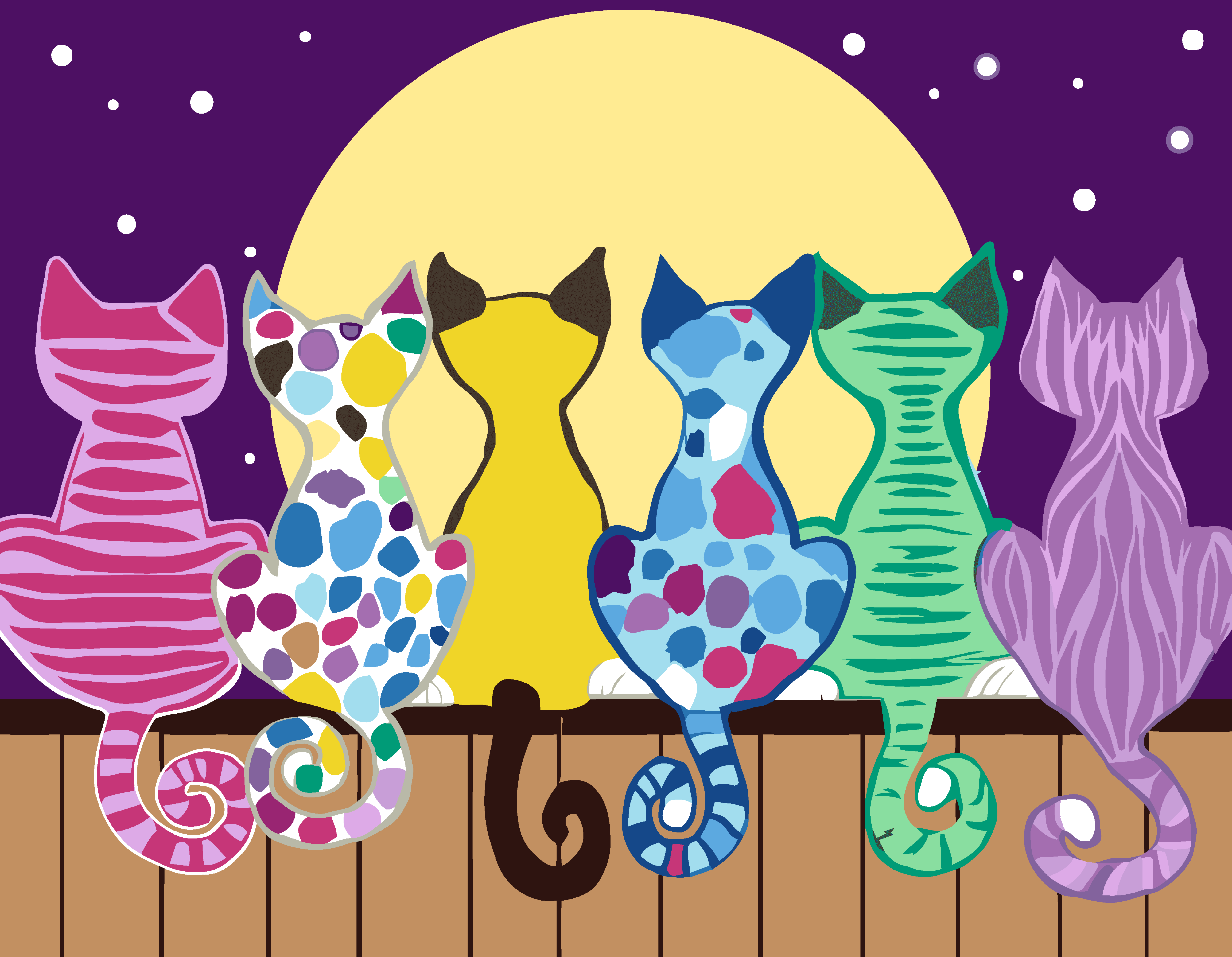 Artwille DIY Paint by Numbers for Adults and Kids - Moonlight Night ...