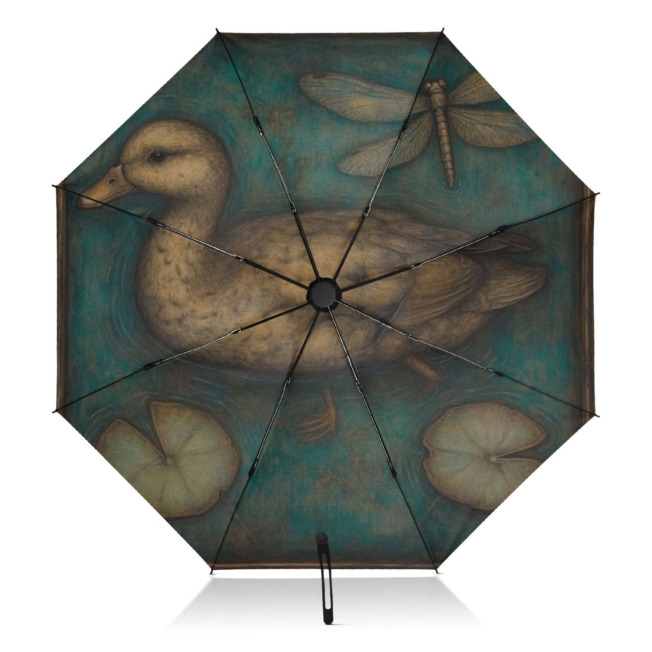 Artwork Of A Duck Extra Large Automatic Umbrella, UV Protection ...