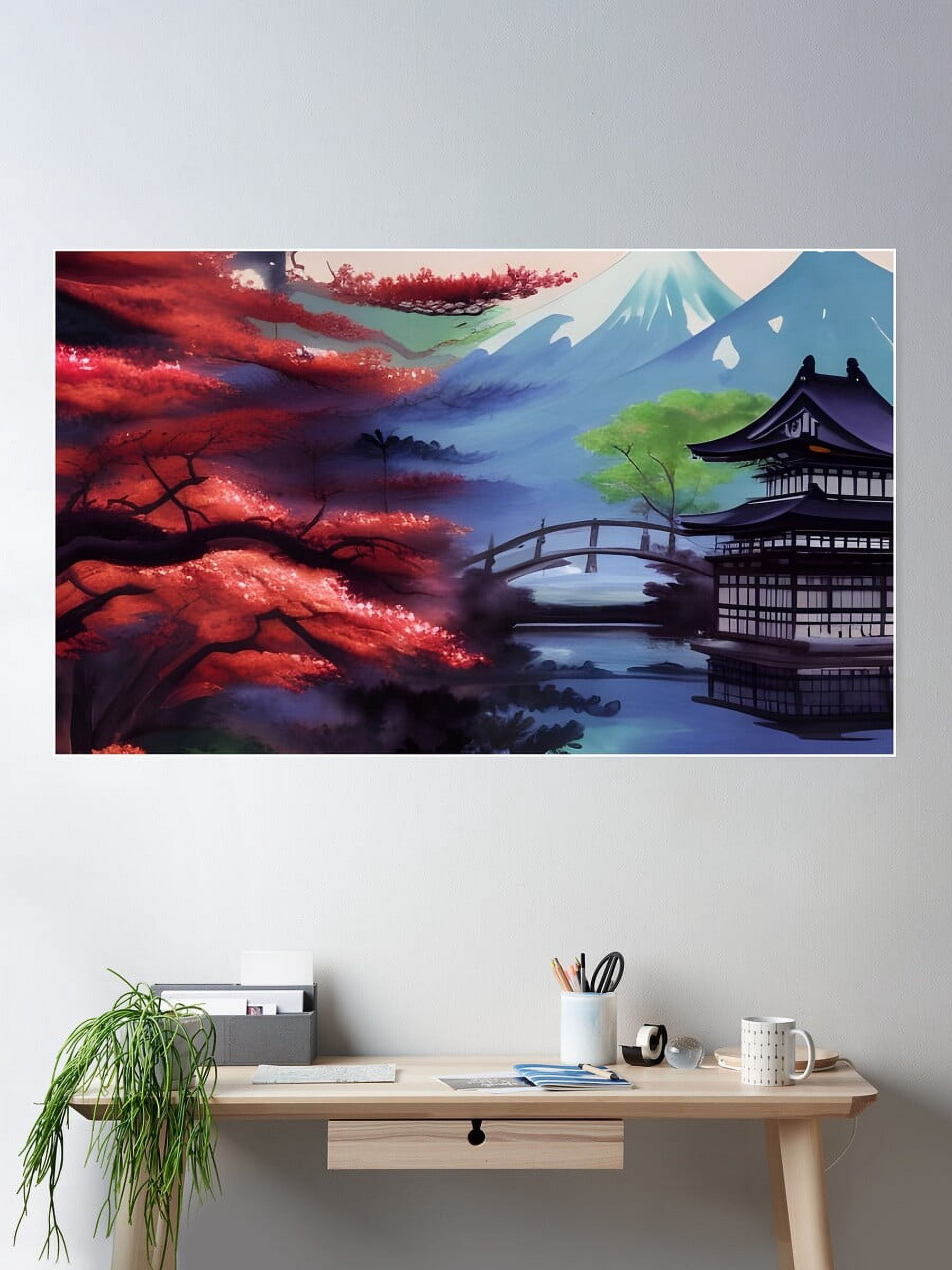 Artwork Of Nature From Japan Poster Wall Art Modern Wall Decor For ...
