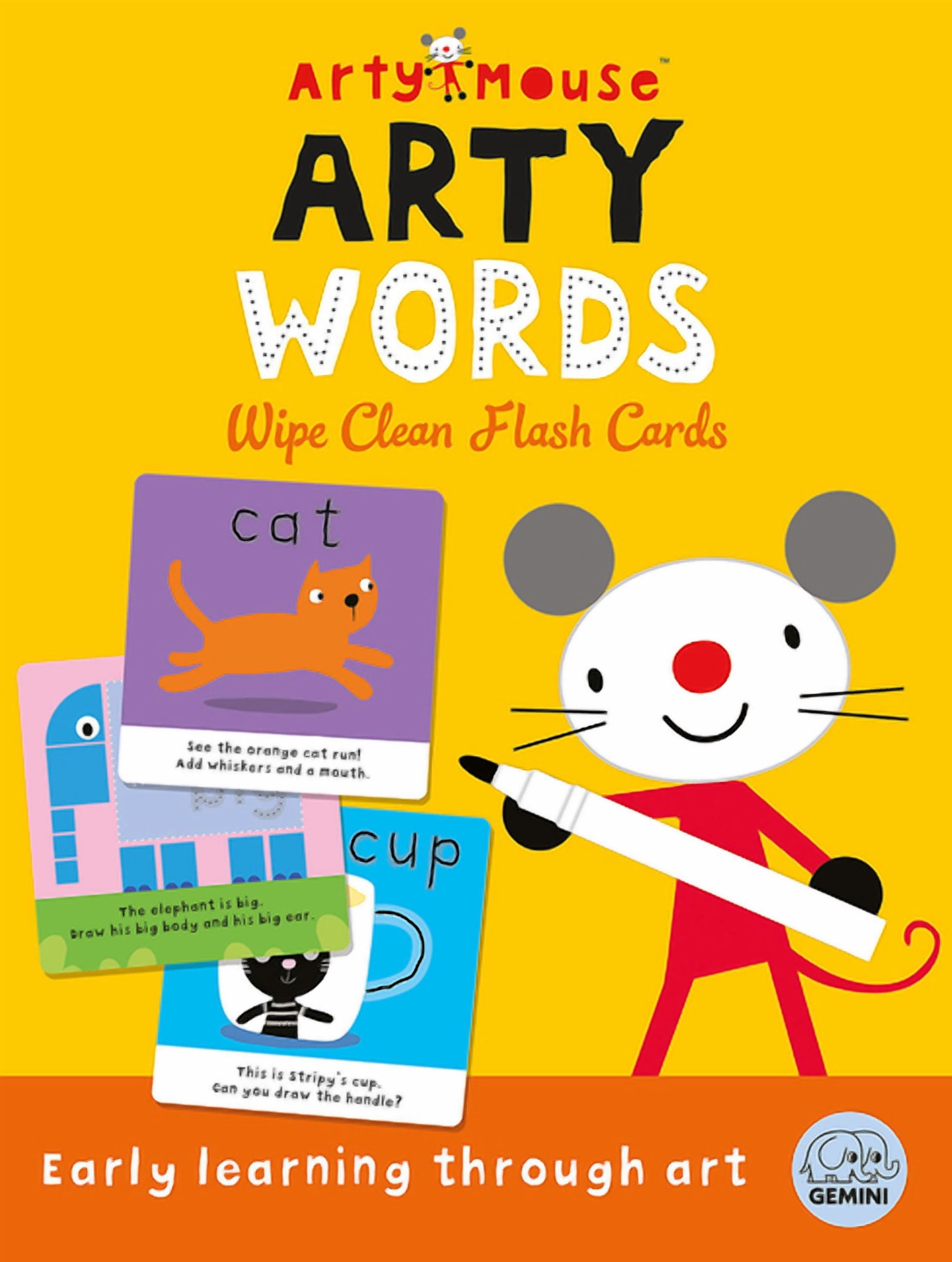 Arty Mouse Wipe Clean Flash Cards Arty Mouse Words Wipe Clean Flash ...