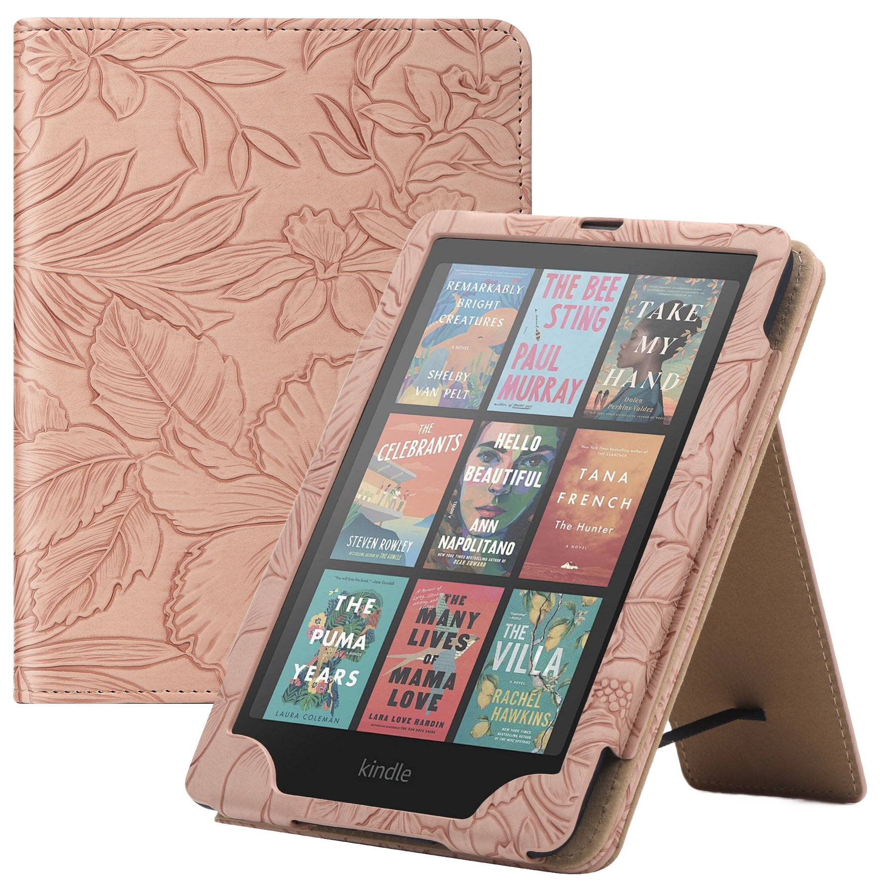 Artyond Case for 7" Kindle Paperwhite 2024, PU Leather Hand Strap Stand ...