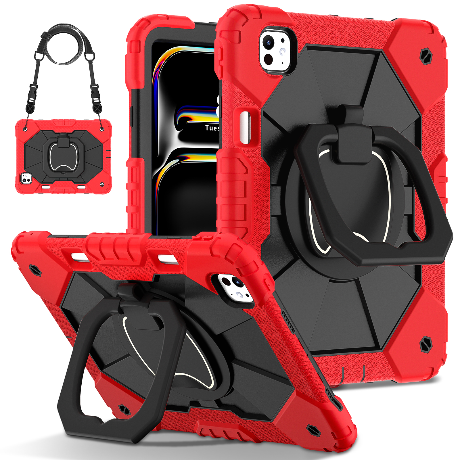 Artyond Case For 2024 iPad Pro 11 Inch, Rugged Shockproof 360 Degree ...