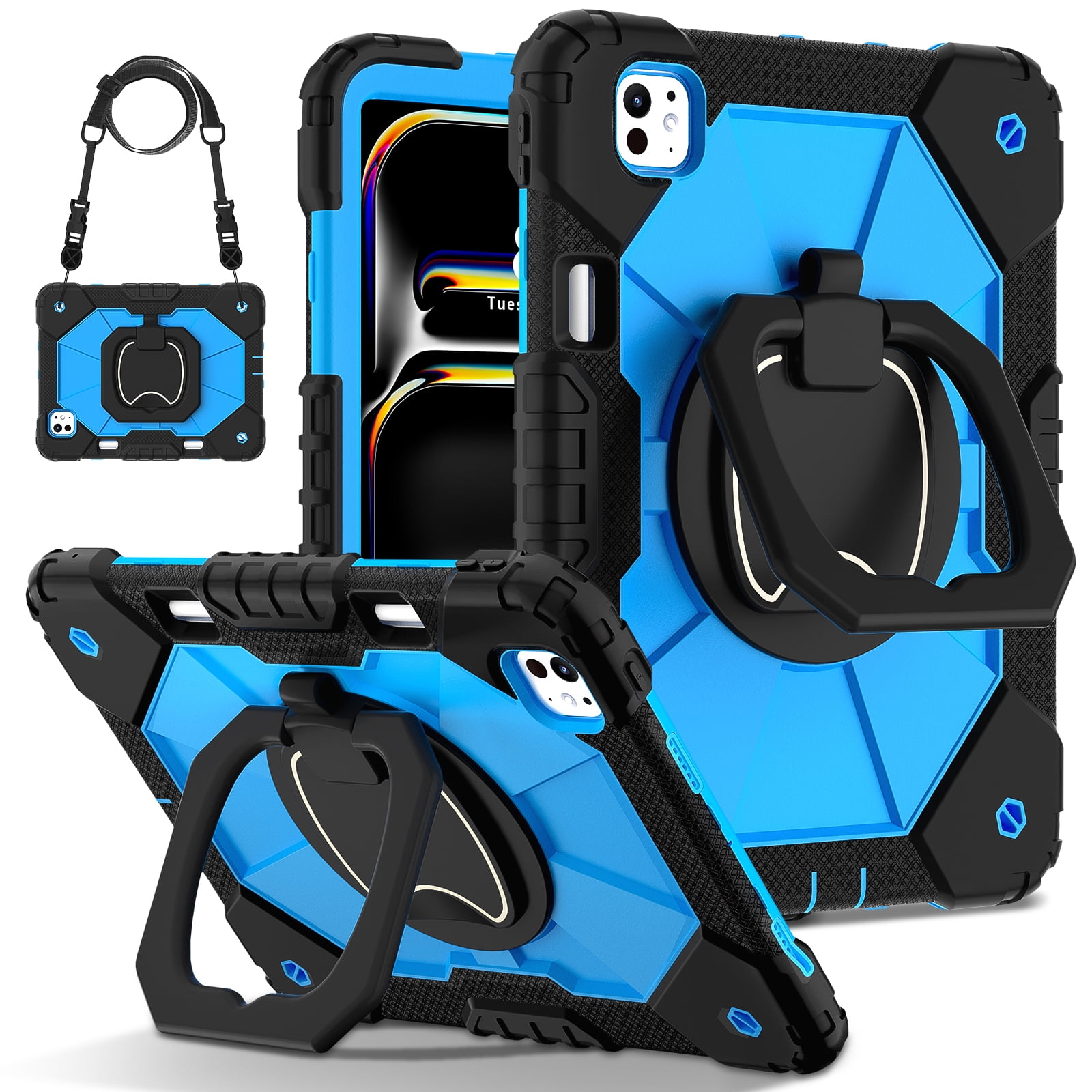 Artyond Case For 2024 iPad Pro 11 Inch, Rugged Shockproof 360 Degree ...