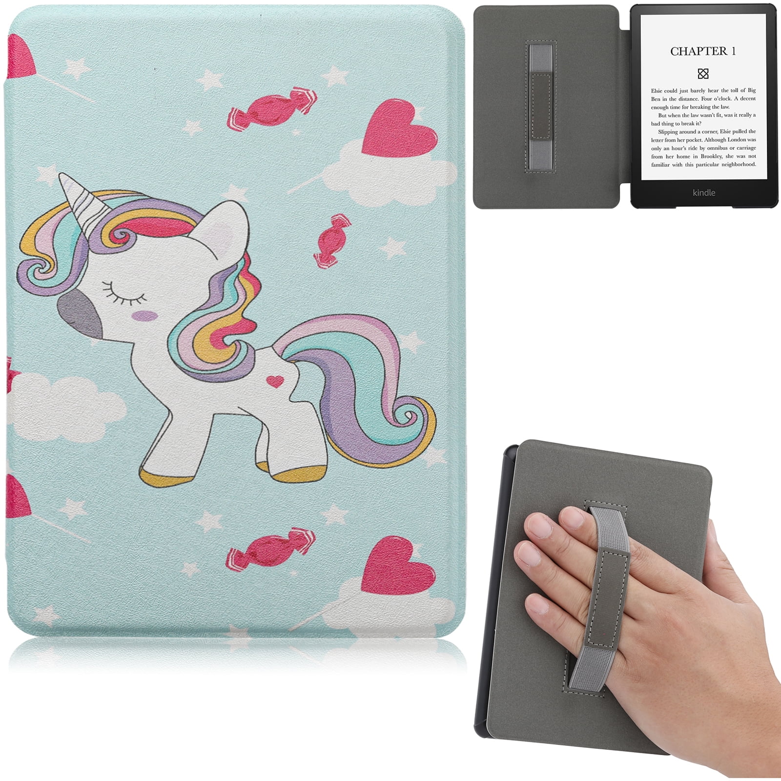 Artyond Case for Kindle Paperwhite 2021, PU Leather Hand Strap with ...