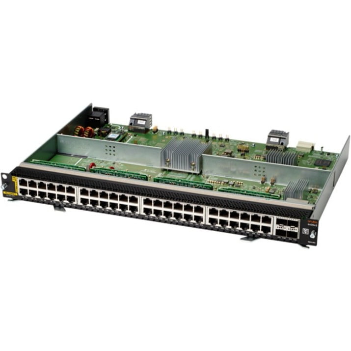 Aruba 48-port 1GbE Class 6 PoE and 4-port SFP56 v2 Module - For Data ...