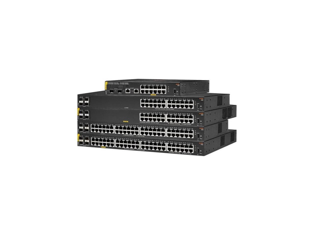 Aruba 6100 24G Class4 PoE 4SFP+ 370W Switch - 24 Ports - Manageable - 3 ...