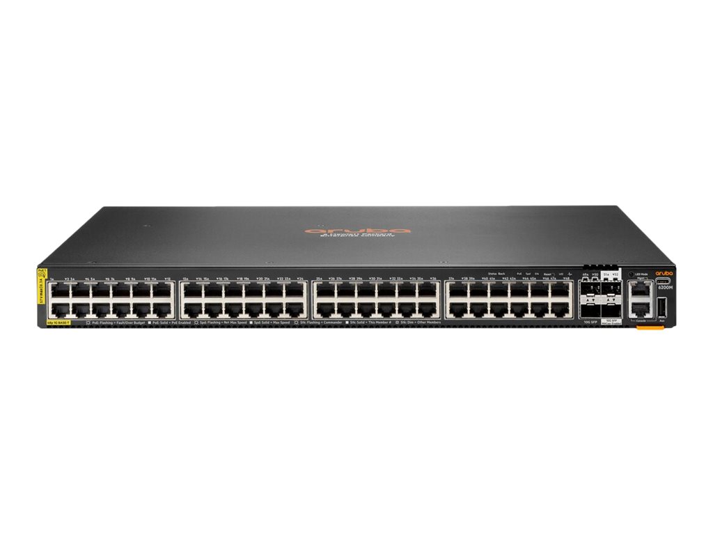Aruba 6200M 48G Class4 PoE 4SFP+ Switch - 48 Ports - Manageable ...