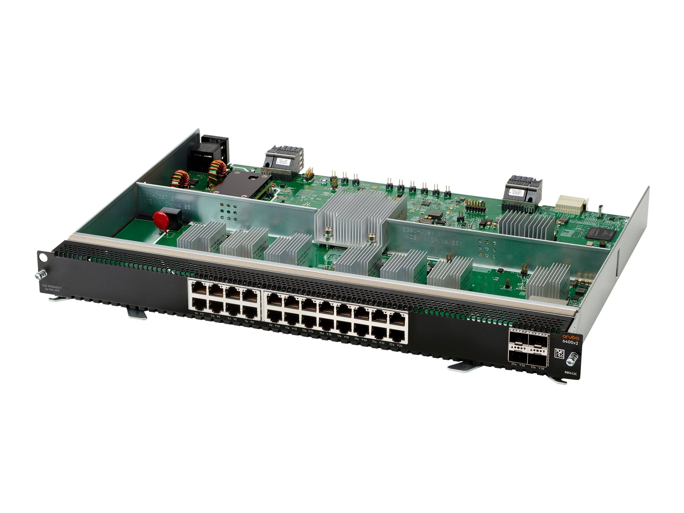 Aruba 6400 24-port 10Gbase-T and 4-port SFP56 v2 Module - For Data ...