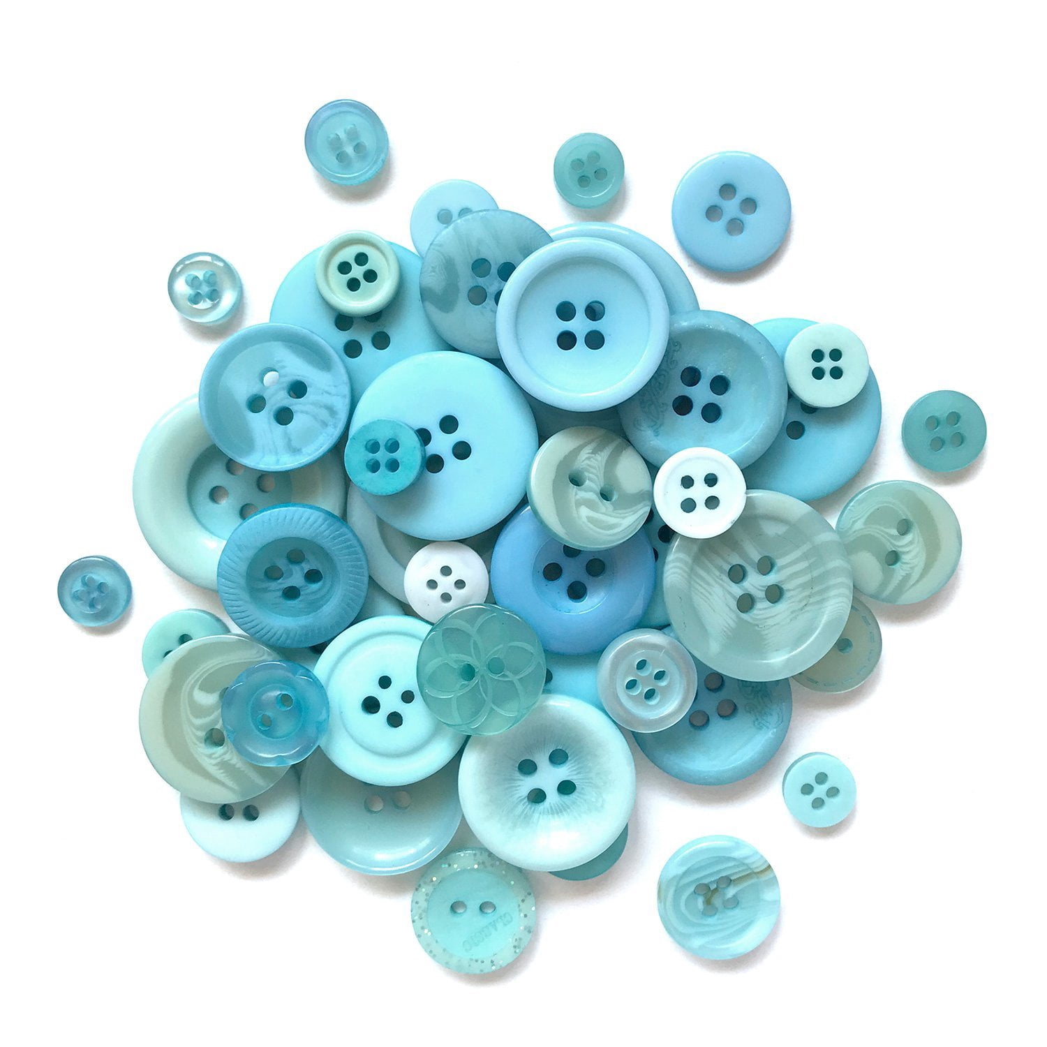 Aruba Blue Craft & Sewing Buttons - Walmart.com