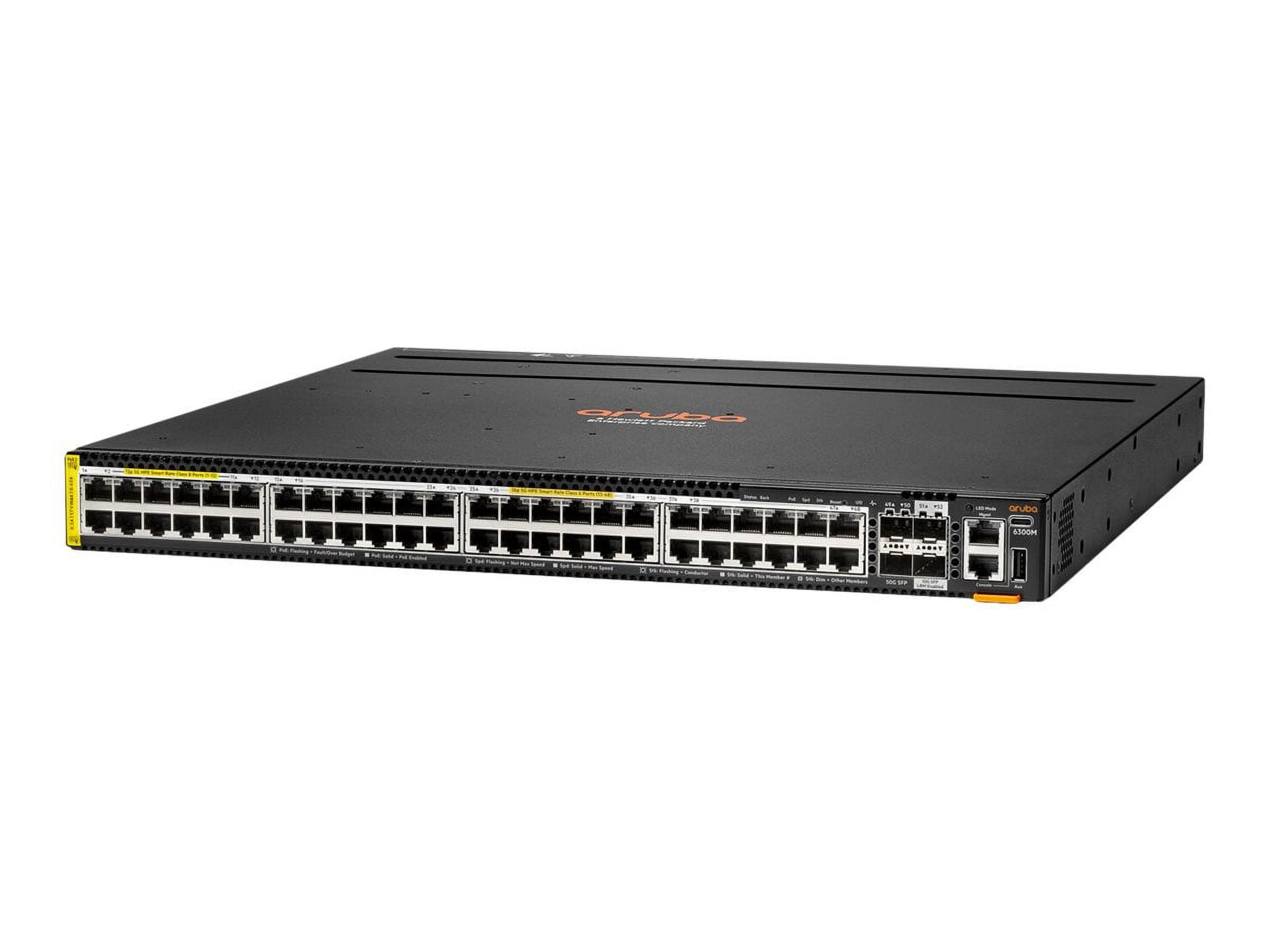 Aruba CX 6300 Layer 3 Switch - 48 Ports - Manageable - 5 Gigabit ...