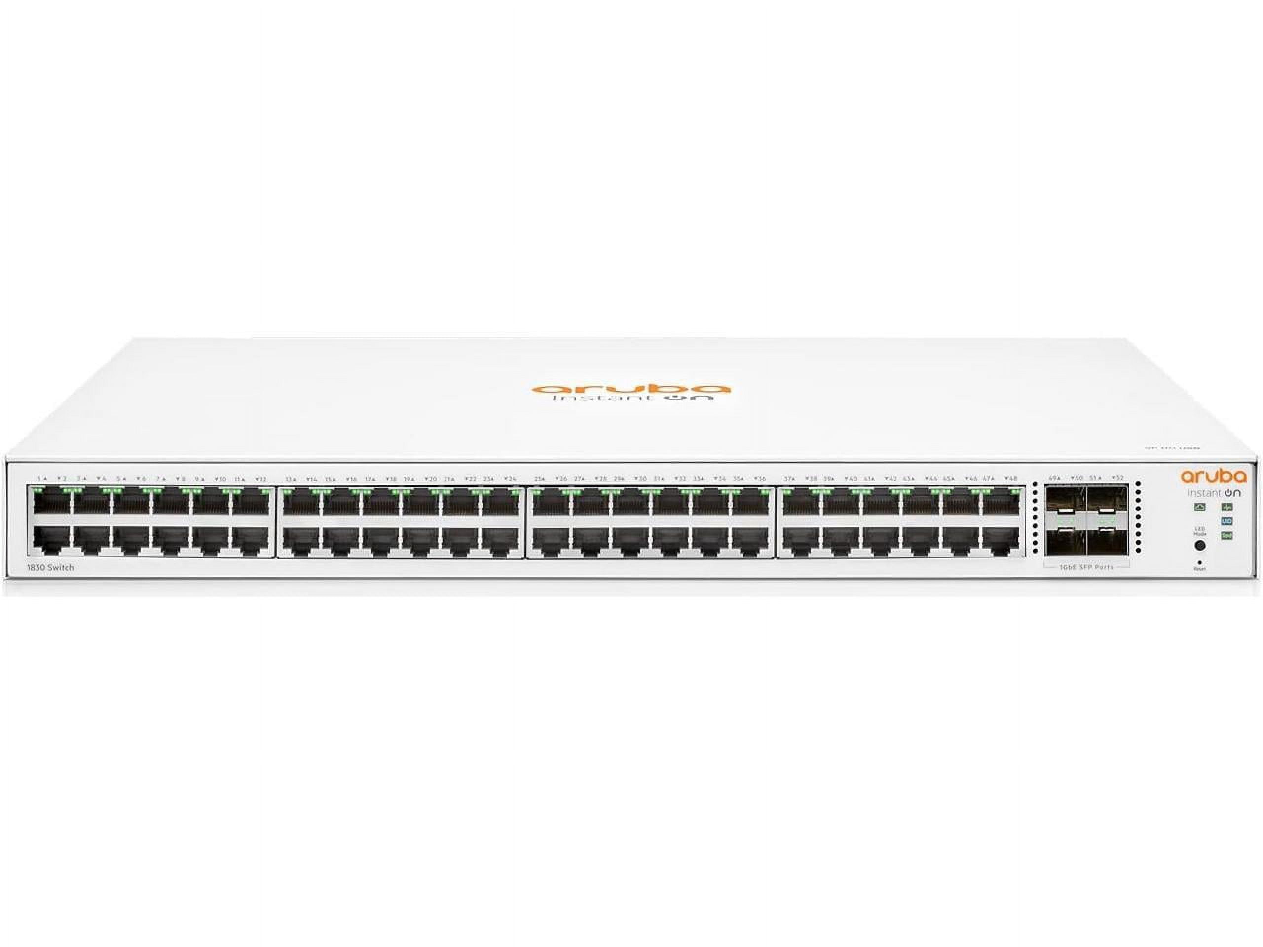 HPE Aruba Instant On 1830 48-Port Smart Switch - 48x Gigabit, 4x 1G SFP ...