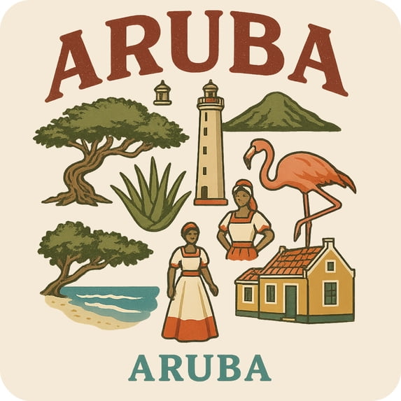 Aruba Keepsakes Souvenir Vinyl Sticker – Destination Travel Keepsake ...