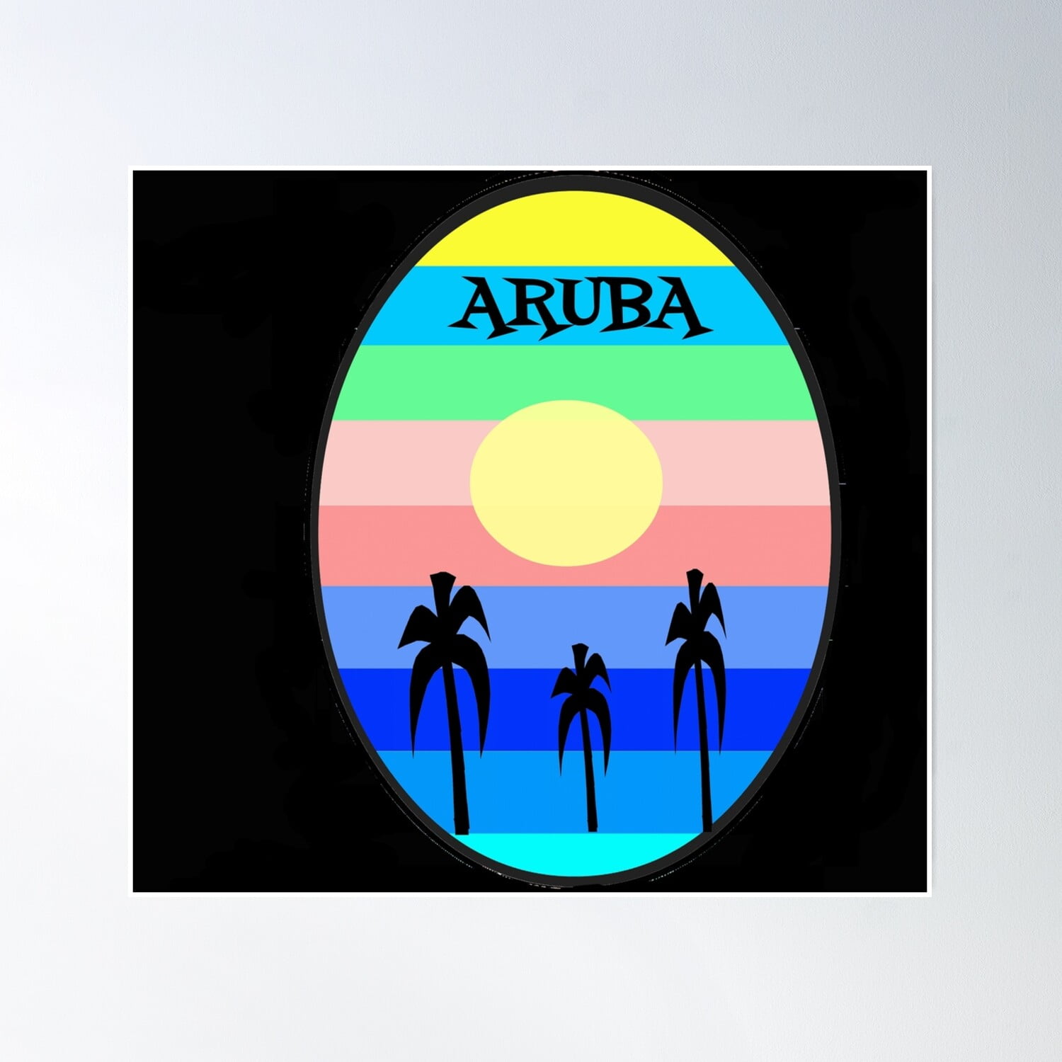 Aruba Poster Wall Art, Modern Wall Decor, 12x18 UNFRAMED - Walmart.com