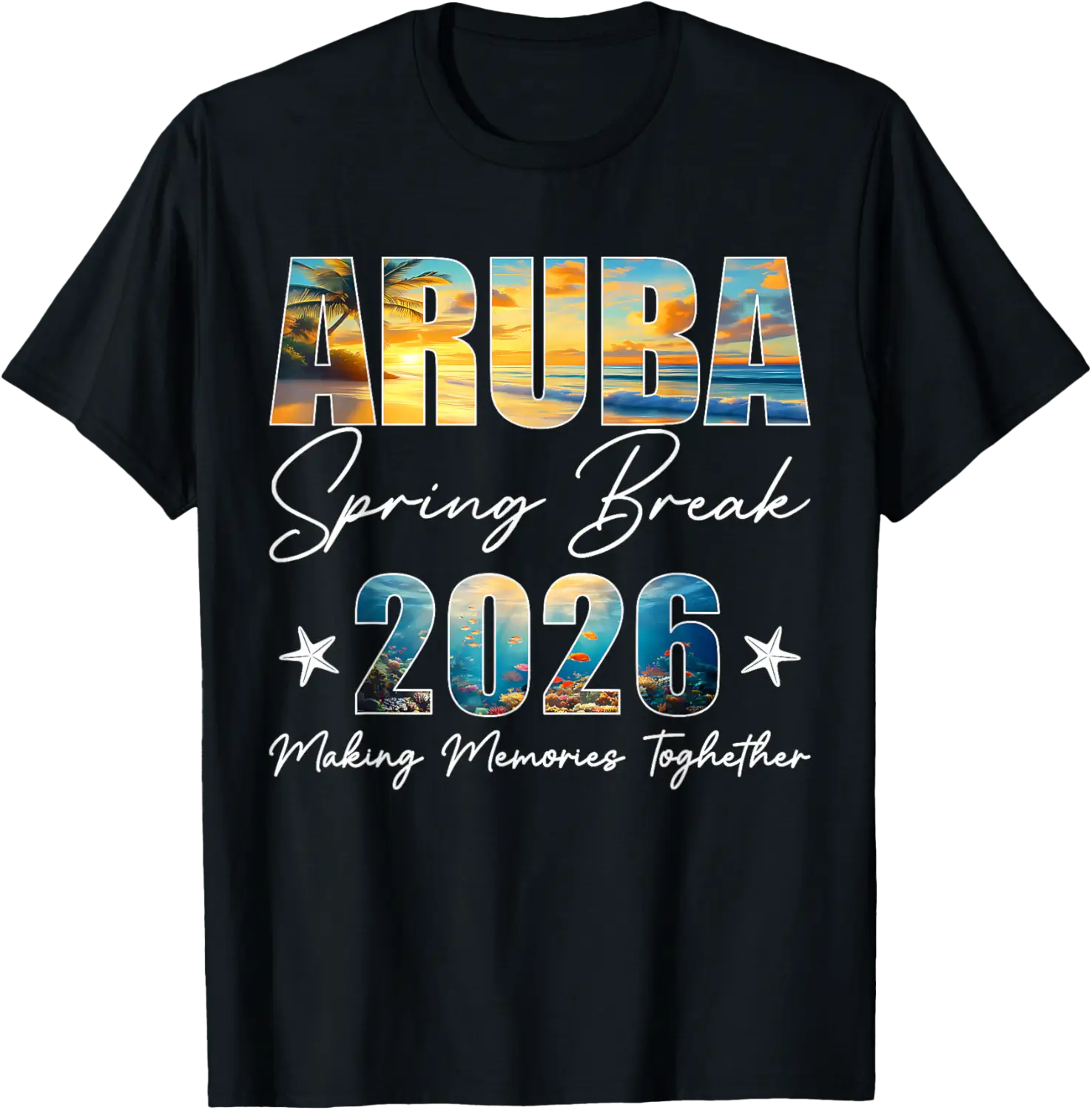 Aruba Spring Break Family Friends Beach Trip T-Shirt - Walmart.com