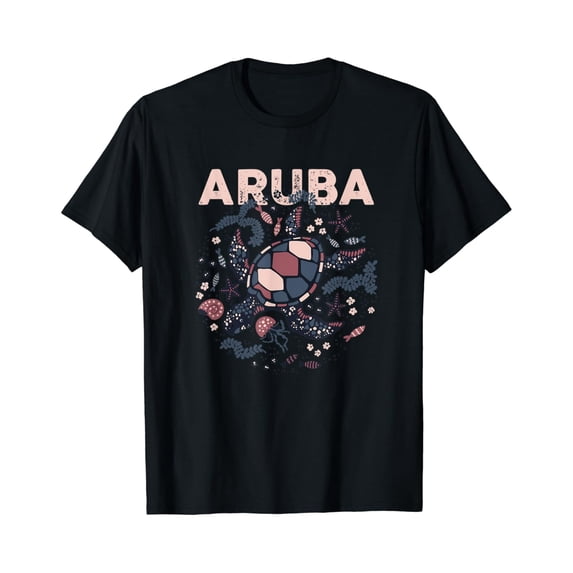 Aruba Turtle Tropical Island Graphic T-Shirt - Walmart.com